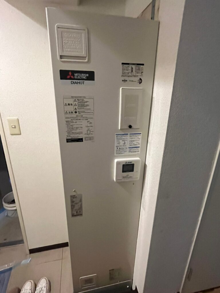 電気温水器 三菱 SRG-151G-R【京都市中京区】 – 株式会社ワットムセン ｜家電・電気・ガス機器・水廻り 交換工事専門店｜住まいの身近なかかりつけ